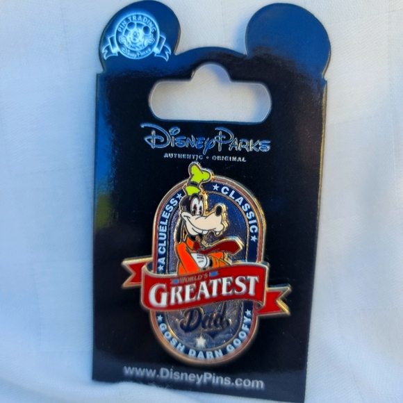 Disney | Other | Disney Goofy Greatest Dad Pin | Poshmark